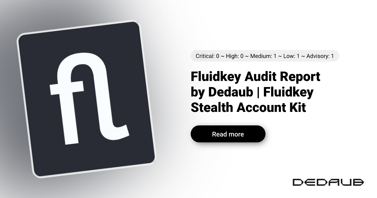 Fluidkey smart contract audit report | Dedaub Audit Reports