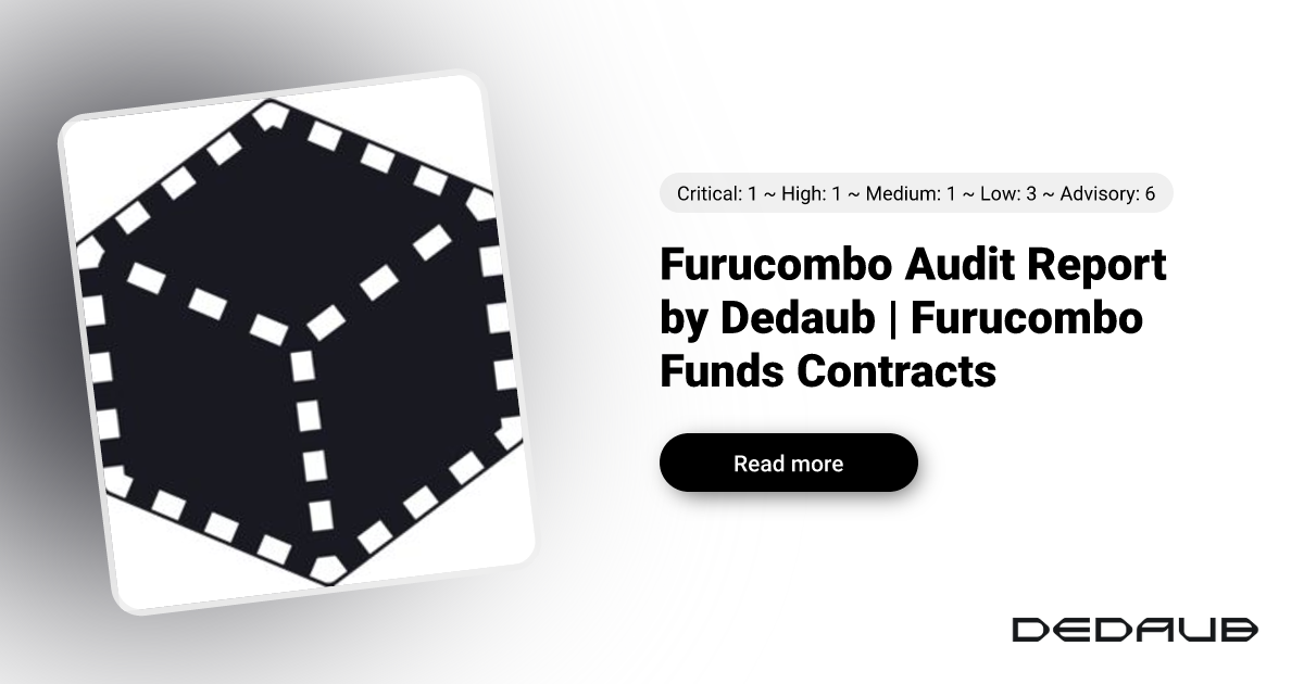 Furucombo Funds smart contract audit report | Dedaub Audit Reports